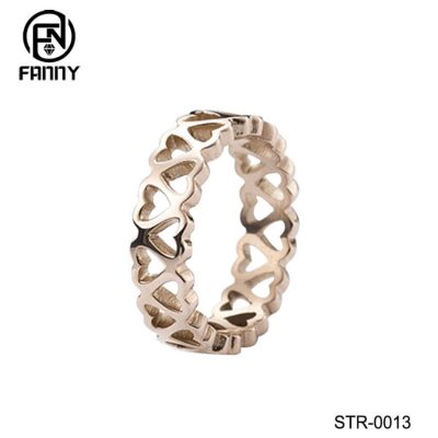 Stainless Steel Heart Ring | China Jewelry Manufacturer